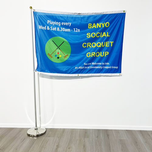 Croquet Club Flags | Printed Croquet Flags - Australian Made