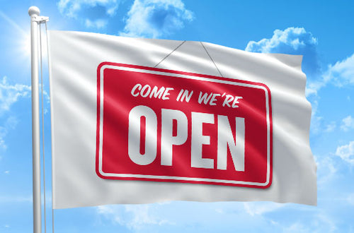 Custom Open Flags Printed - Australian Flag Makers